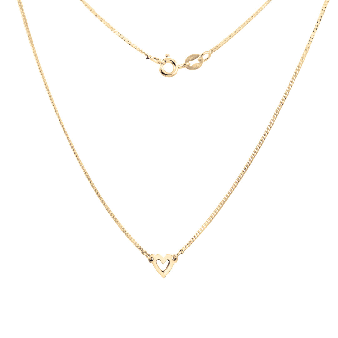 Collar Corazón Mini de 5mm en oro | Irdia